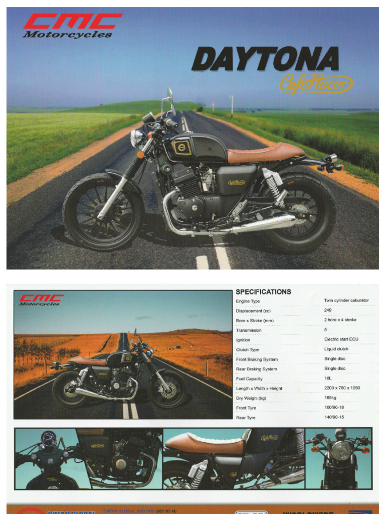Daytona 250 Cafe Racer - Brochure | PDF