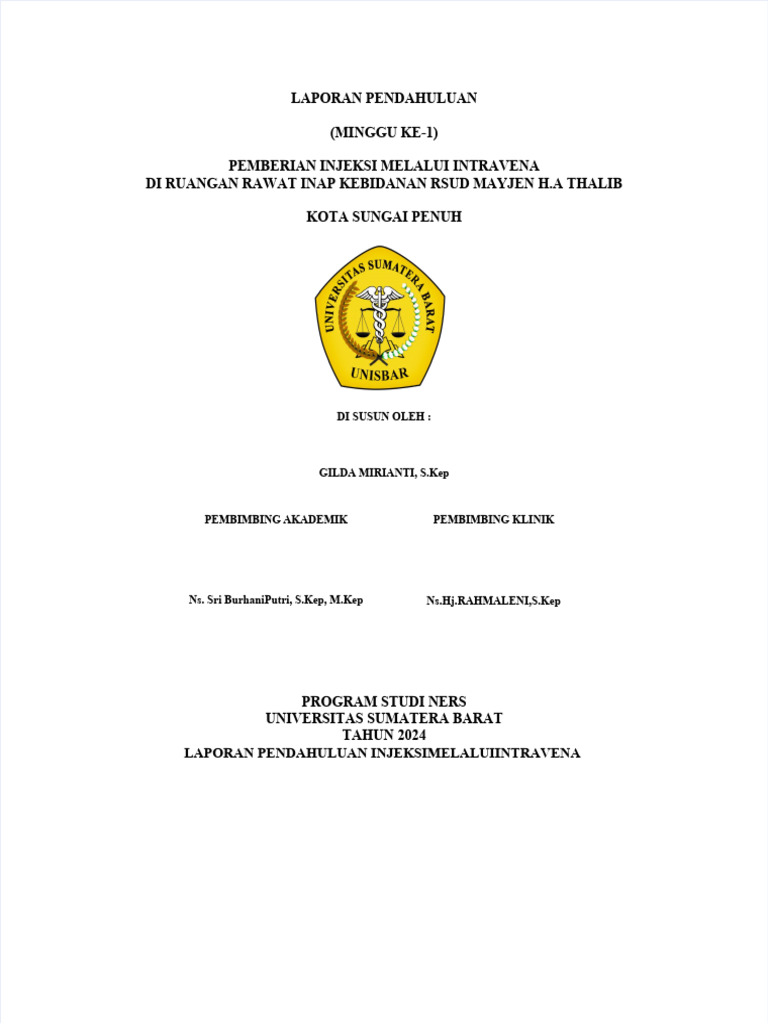 LP KDP Injeksi Intravena | PDF