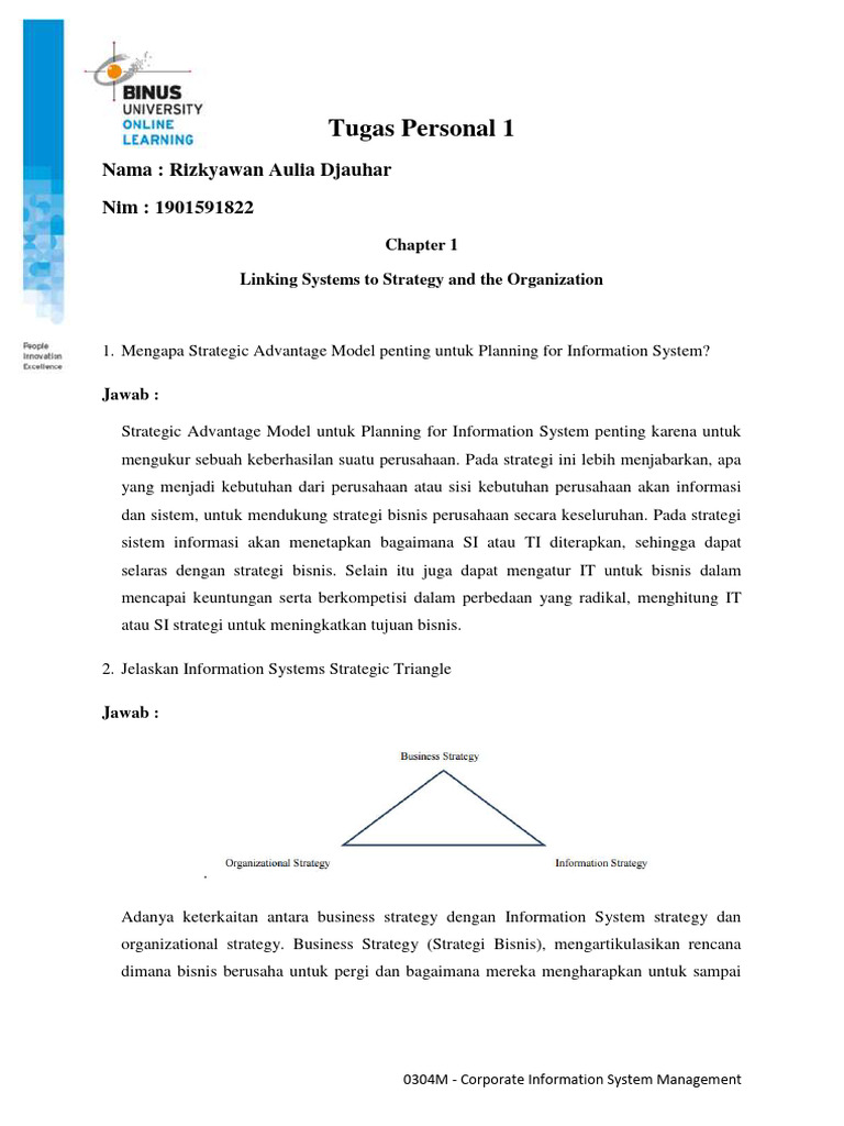 TP1-TP9 Corporate Information System Management | PDF