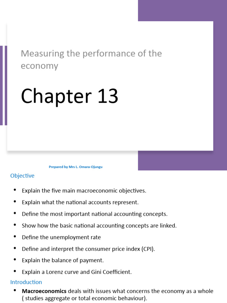 Measuring The Performance of The Economy - Chapter 13 | PDF | Gross ...