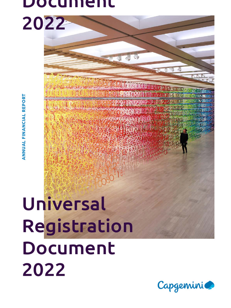 Capgemini Universal-Registration-Document 2022 | PDF | Economies | Business