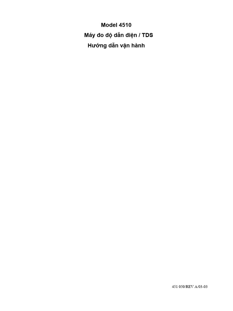 Jenway 4510 User Manual | PDF