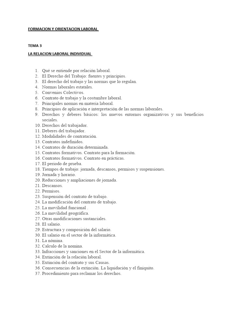 Formacion y Orientacion Laboral | PDF | Derecho laboral | Justicia