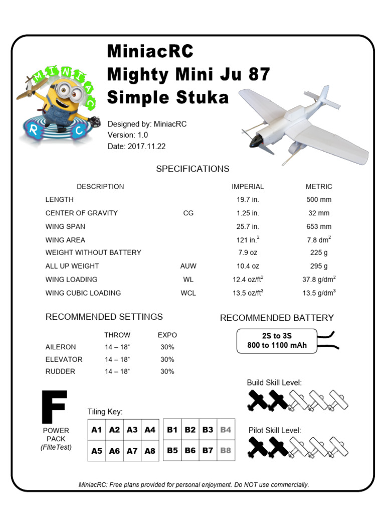Stuka RC | PDF | Aerospace Engineering | Vehicle Design