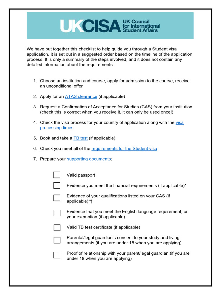 Out Uk Checklist f | PDF | Travel Visa | Government And Personhood