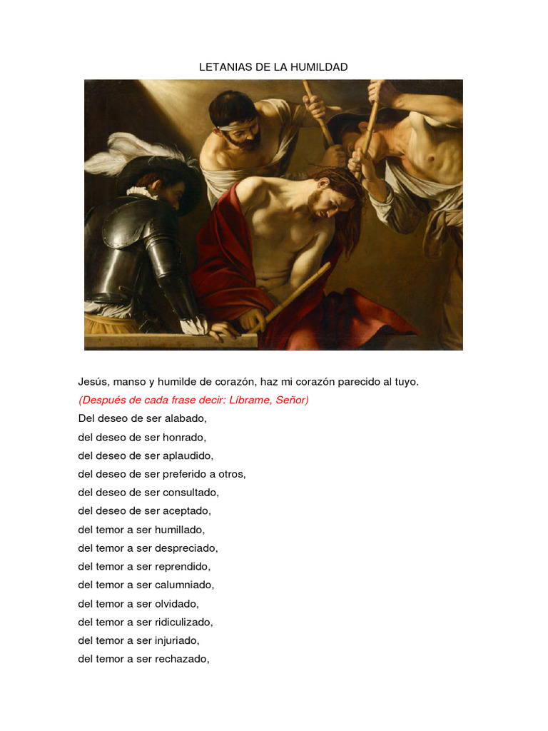 Letanias de La Humildad | PDF