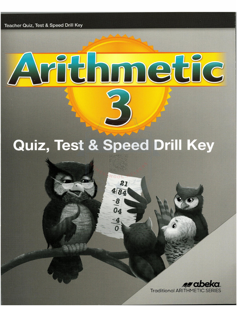 5.4. Arithmetic 3 Quizzes, Tests, and Speed Drills - Key_0001 | PDF