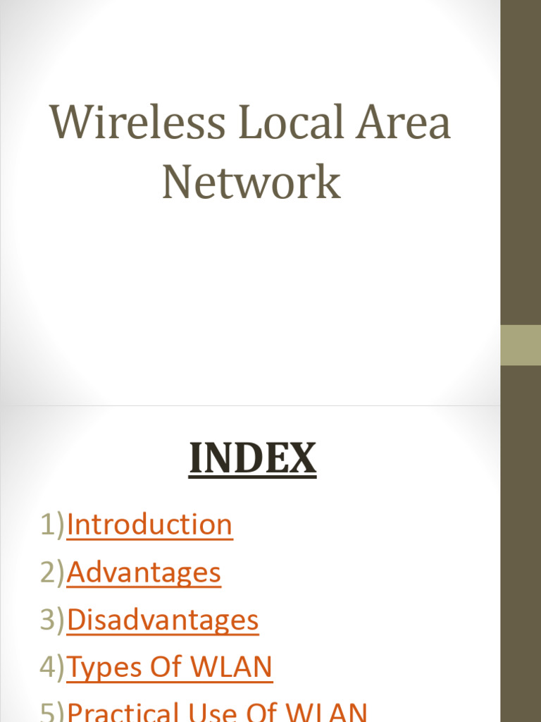 Wlan 160121074517 | PDF | Wireless Lan | Computer Network