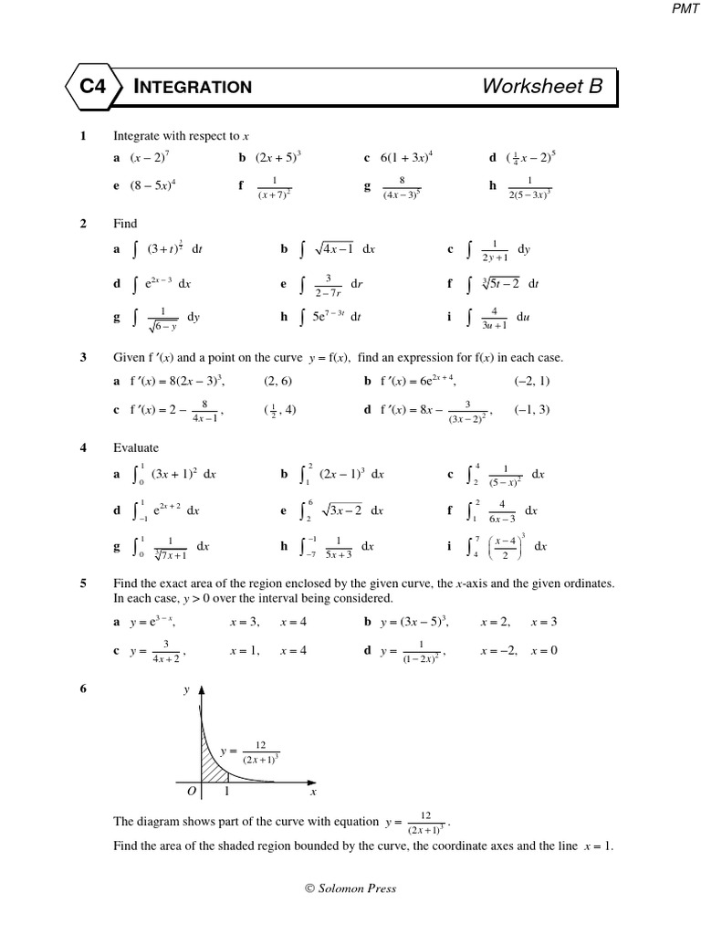 C4 Integration B - Questions | PDF | Mathematical Physics | Analytic ...