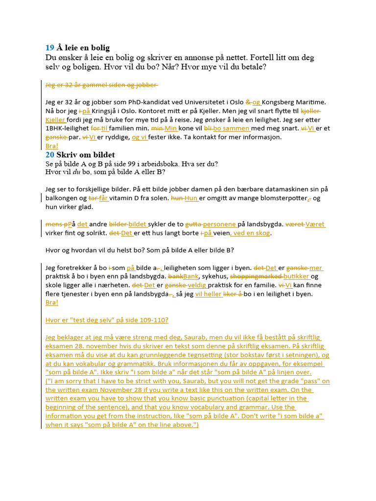 Saurab Hjemmearbeid Kapittel 7 Rettet | PDF