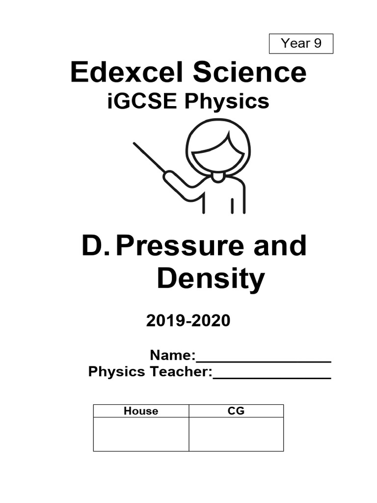 d. Pressure and Density | PDF | Density | Volume