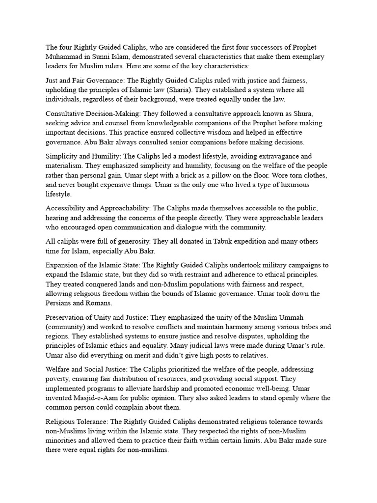 ISL Friday Paper Practice | PDF | Caliphate | Umar