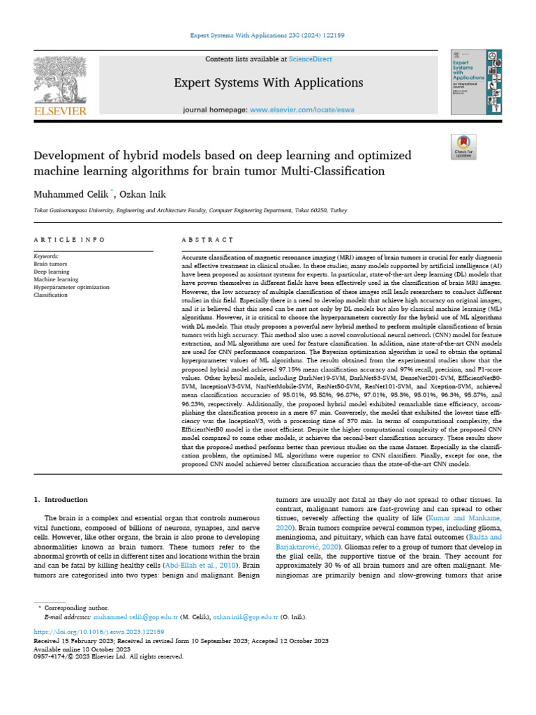 Development of hybrid models | PDF | Machine Learning | Deep Learning