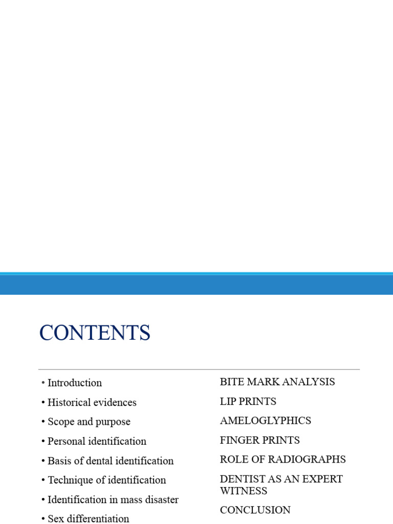 Forensic Odontology Ppt New Pdf Human Tooth Mouth