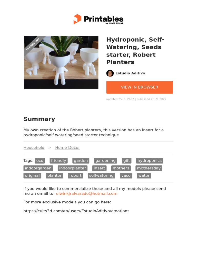 Hydroponic Robert Planters Design | PDF | Hydroponics | Botany