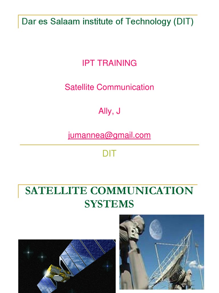 IPT Satellite Communication | PDF | Communications Satellite | Satellite
