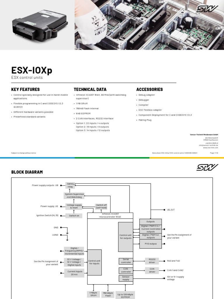 ESX-IOXp_Data-Sheet | PDF | Power Supply | Analog To Digital Converter