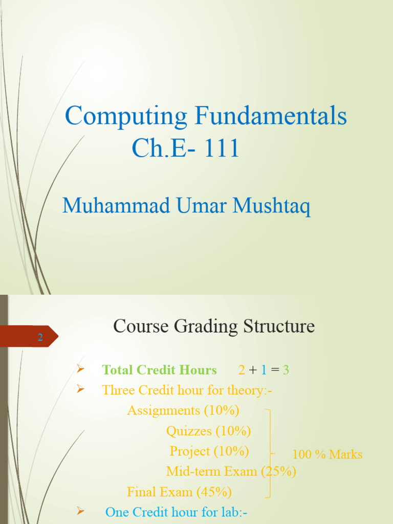 Lecture 1-2 | PDF | Microsoft Word | Software