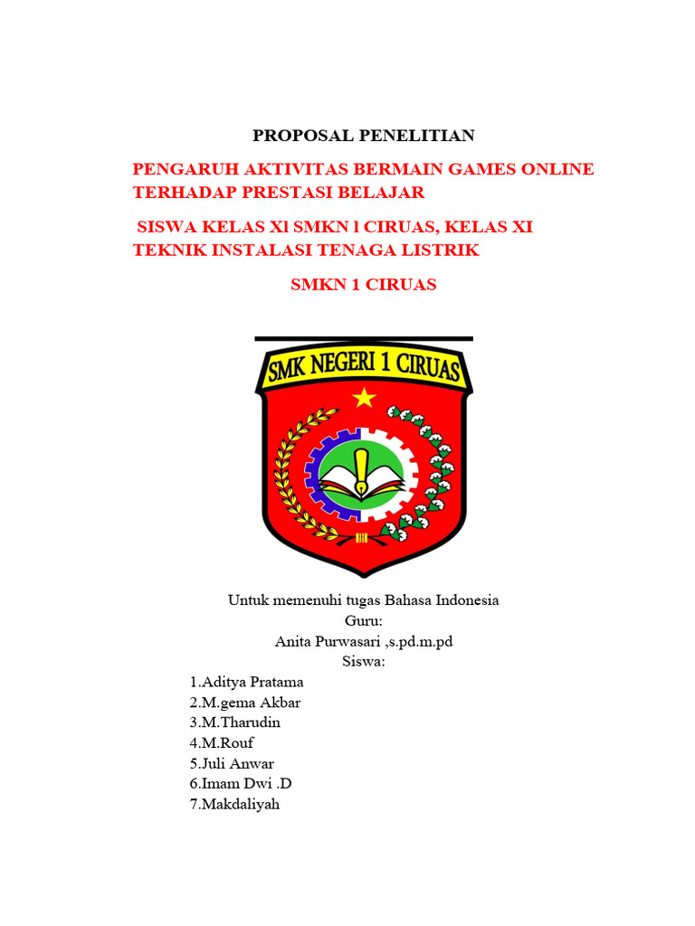 Tugas Proposal | PDF