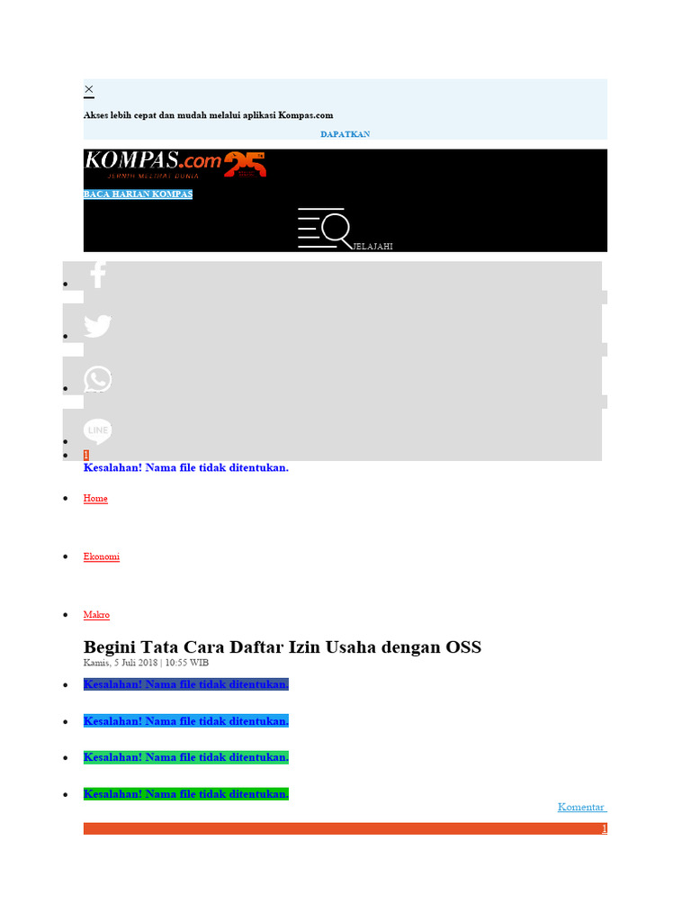 Begini Tata Cara Daftar Izin Usaha dengan OSS | PDF