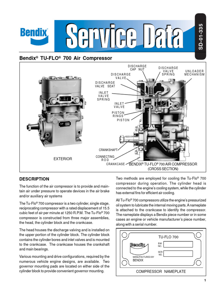 TU-FLO 700 Compressor | PDF | Piston | Internal Combustion Engine