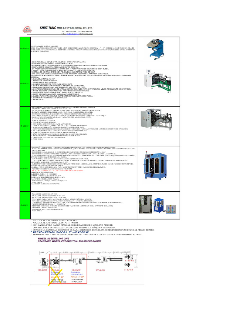 Linea de Ensamble | Descargar gratis PDF | Rueda