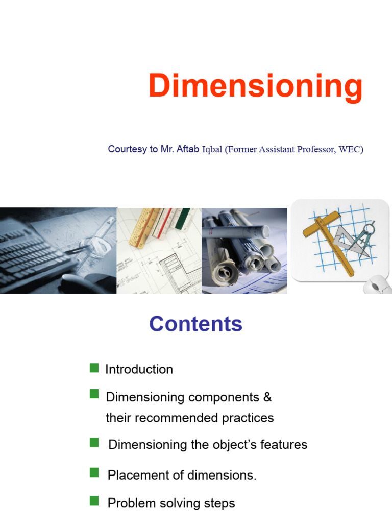 Dimensioning | PDF | Angle | Dimension