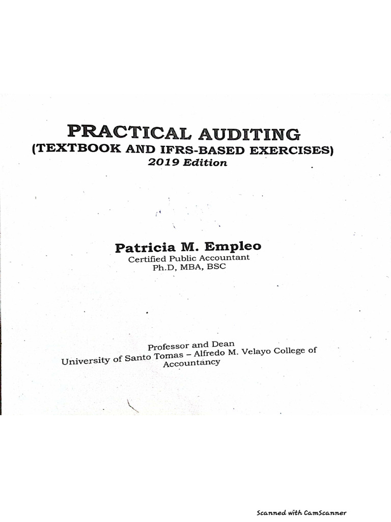 Chapter 1 - Practical Auditing 2019 | PDF