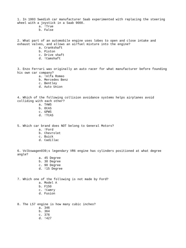 ECO126 Behavioral Economics Experiment Fall 2019 8 | PDF | Audi | Car