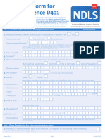 D401 Driving Licence Application Form | PDF | Driver's License | Truck