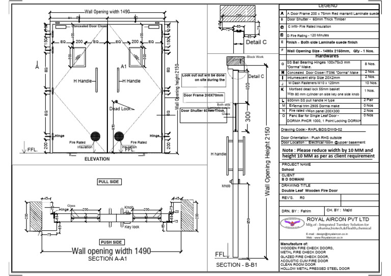 Fire Rated Doors Specifications | PDF | Door | Building Engineering