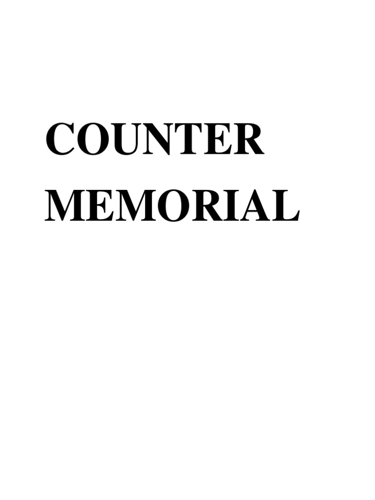 Counter Memorial | Download Free PDF | Crimes | Crime & Violence