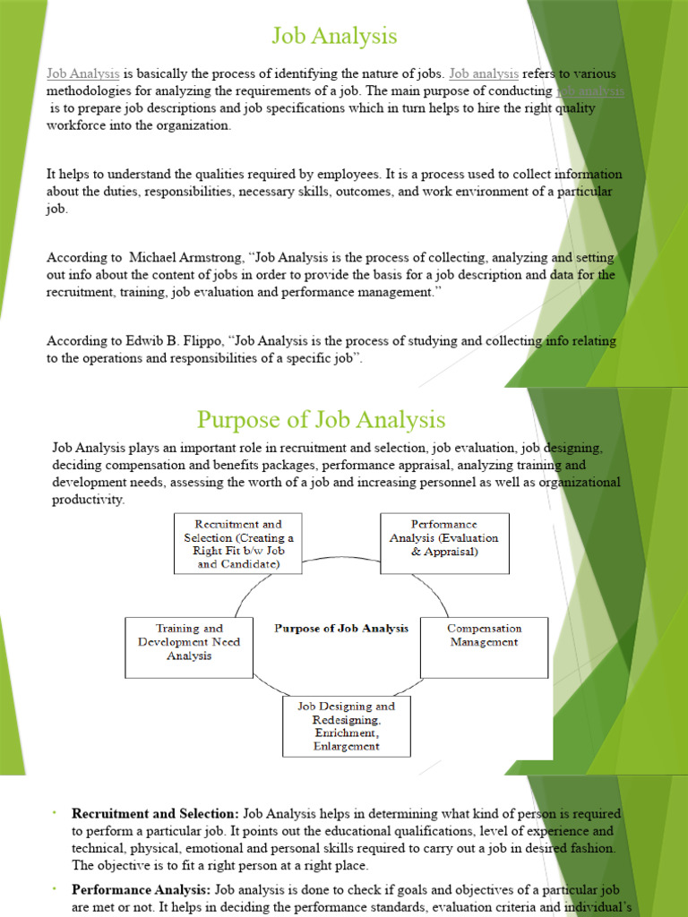 Job Analysis | PDF | Employment | Performance Appraisal