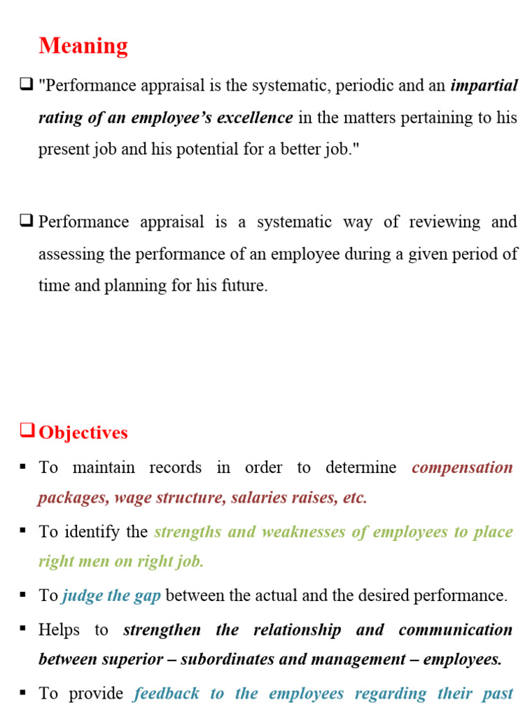 Performance Apprisal | PDF | Performance Appraisal | Organizational ...