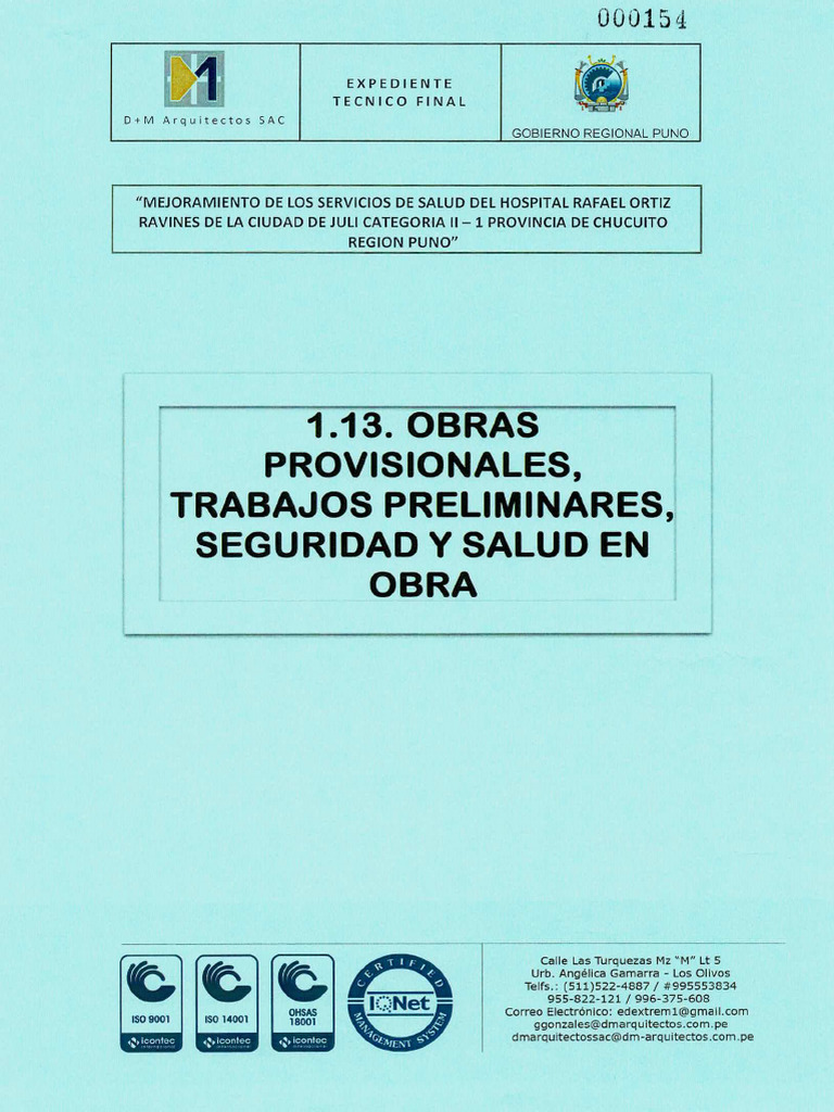 02+memoria+descriptiva+obras+provisionales 20240223 172702 717 | PDF