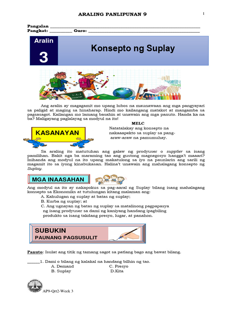 AP 9 Q2 Week 3 | PDF