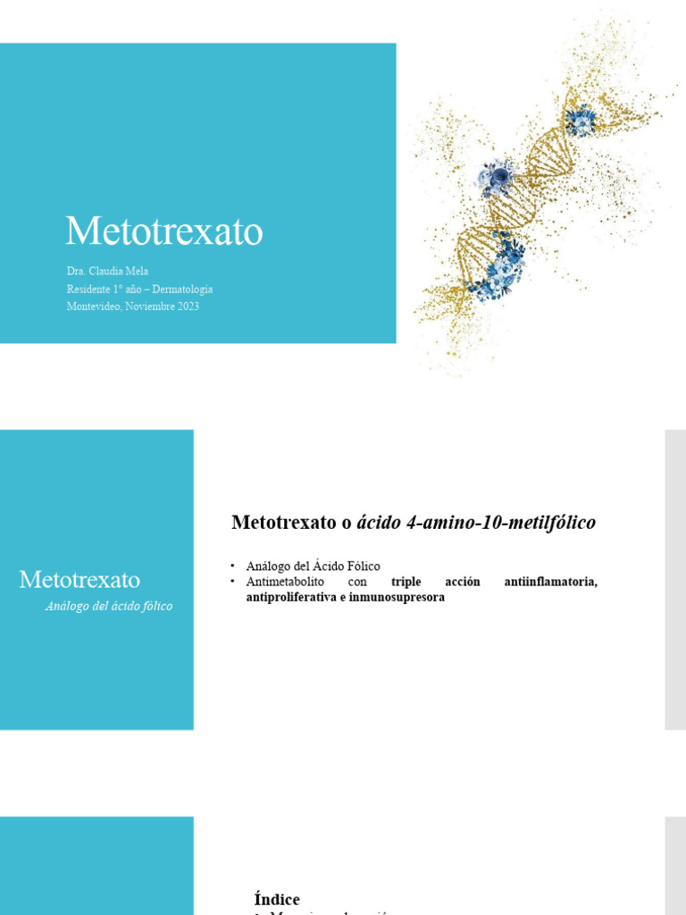 Metotrexato | PDF | Biosíntesis | Farmacología