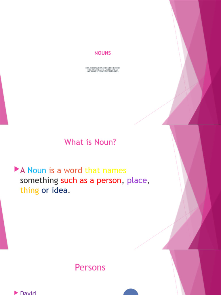 Understanding Nouns: Types and Examples | PDF | Social Science | Self ...