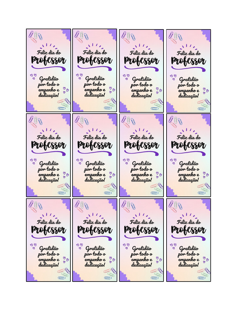 Dia do Professor | PDF