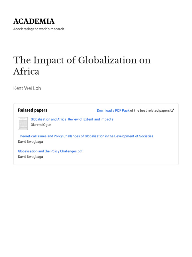 11 With Cover Page v2 | Download Free PDF | Globalization | Poverty ...