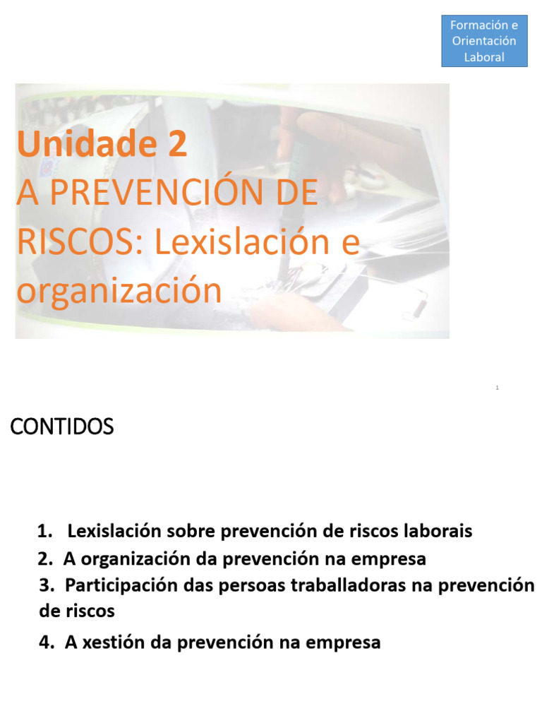 Fol 2 Lexislacion e Organizacion Prevención | PDF