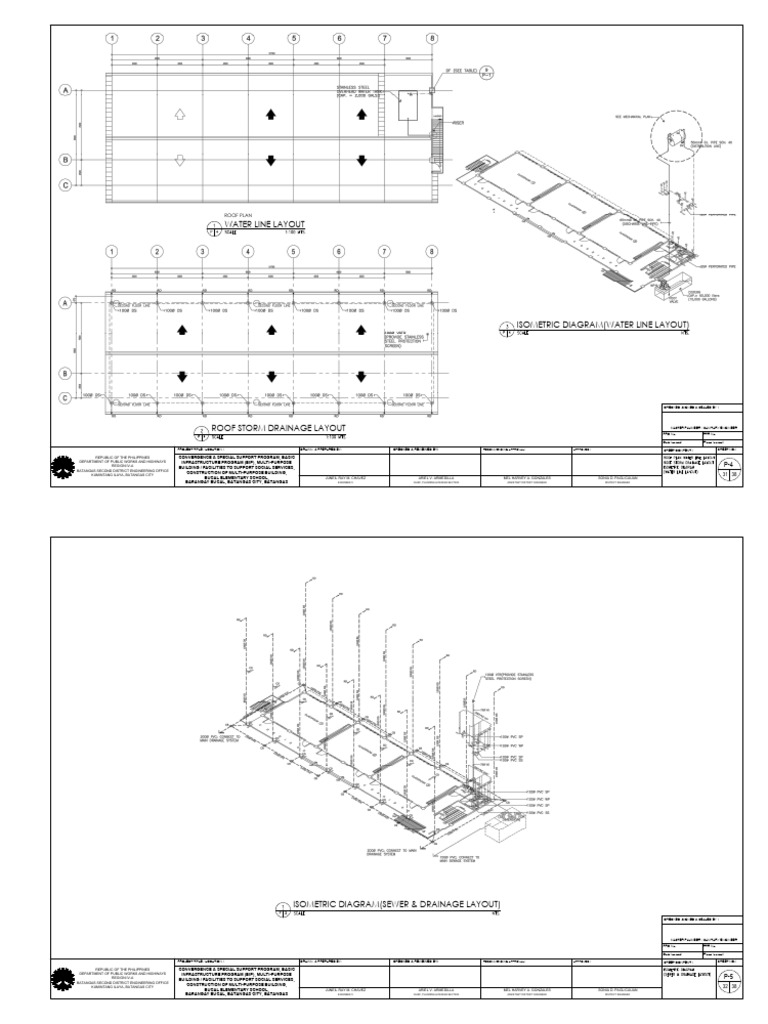 Batangas Multi-Purpose Building Plans | PDF | Manufactured Goods ...