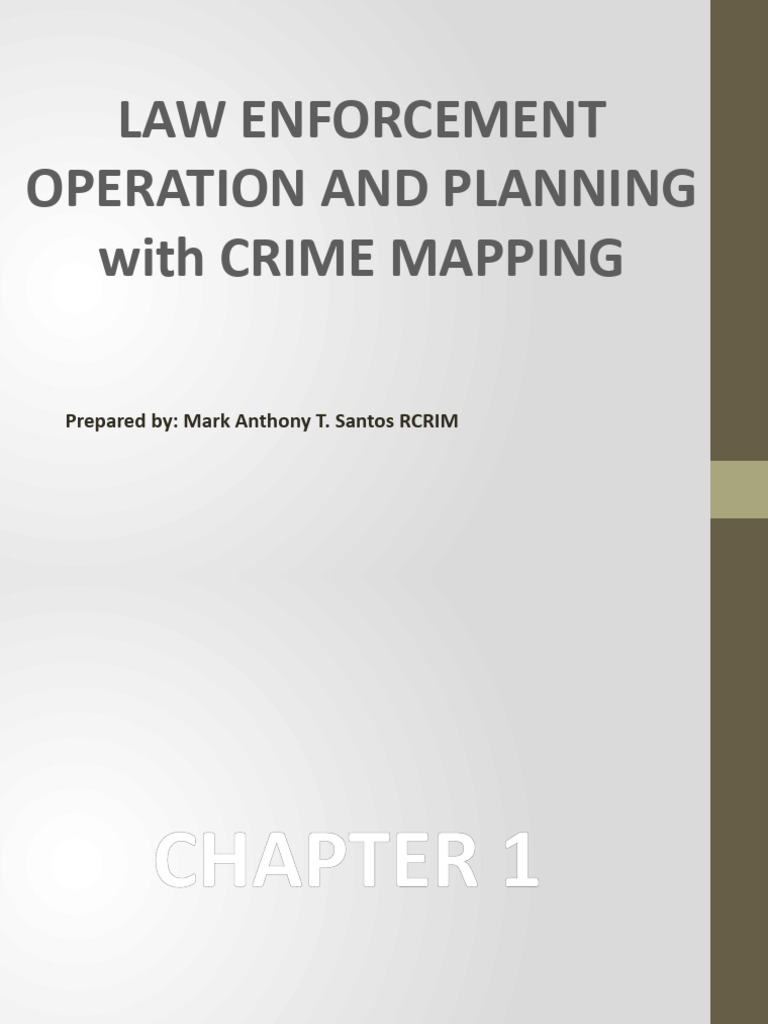 Law Enforcement With Crime Mapping | PDF | Search And Seizure | Police
