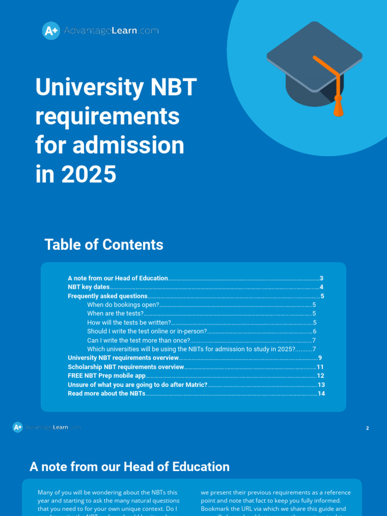 2025 University NBT Admission Guide | PDF