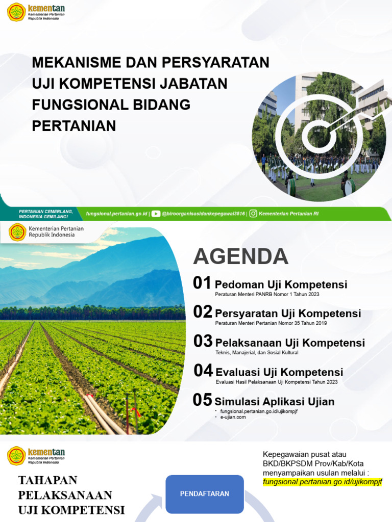 Mekanisme Uji Kompetensi Pertanian 2024 | PDF