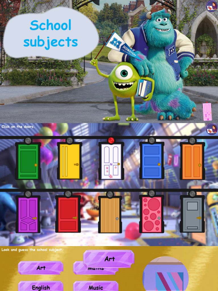 School Subjects Interactive Quiz | PDF