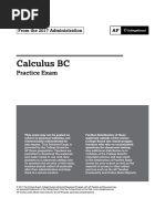 AP Calculus Ab 2018 International Practice Exam FRQ Scoring Guidelines ...