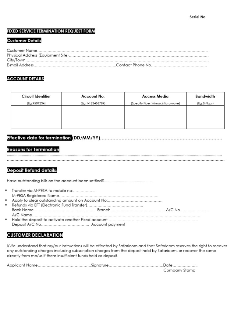 FD Termination Request Form | PDF | Business