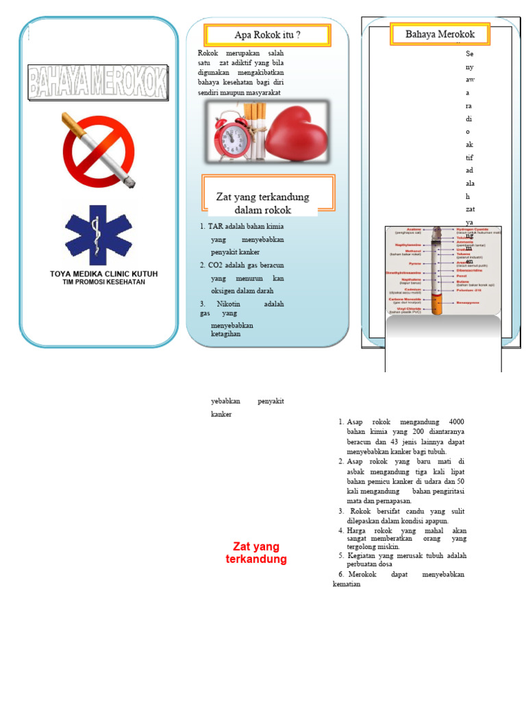 Leaflet-Bahaya-Merokok Toya Kutuh | PDF