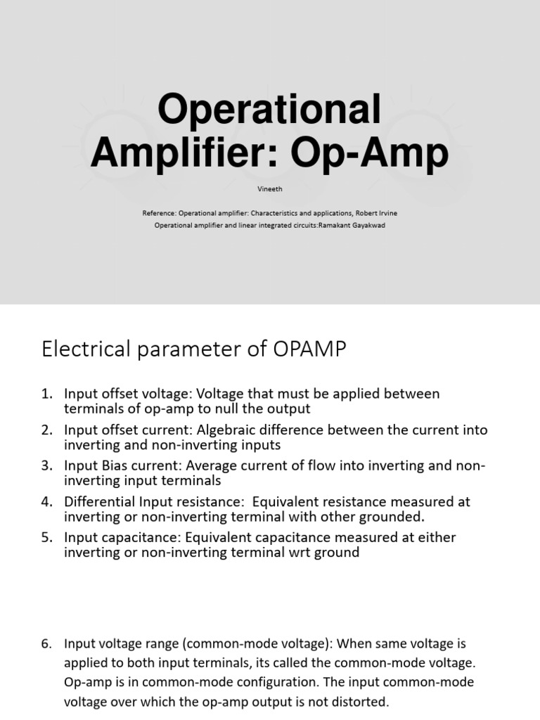 2 OpAmp_Amplifier | PDF | Operational Amplifier | Amplifier